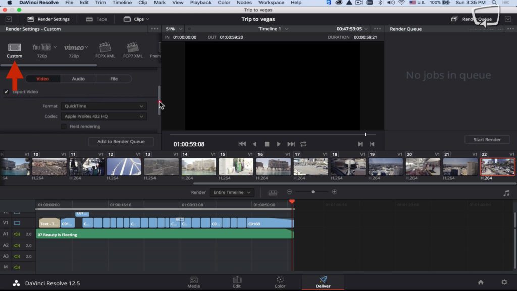 How To Export Resolve File To ProRes MP4 MOV AVI 